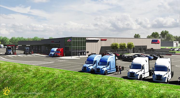Young Trucks Breaks Ground on New Freightliner Dealership | SoL Harris ...